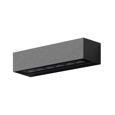 Dash Grey Rectangular LED Wall Light - Zest Lighting