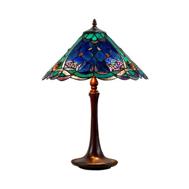 Paloma Textured Blue Table Lamp - Zest Lighting