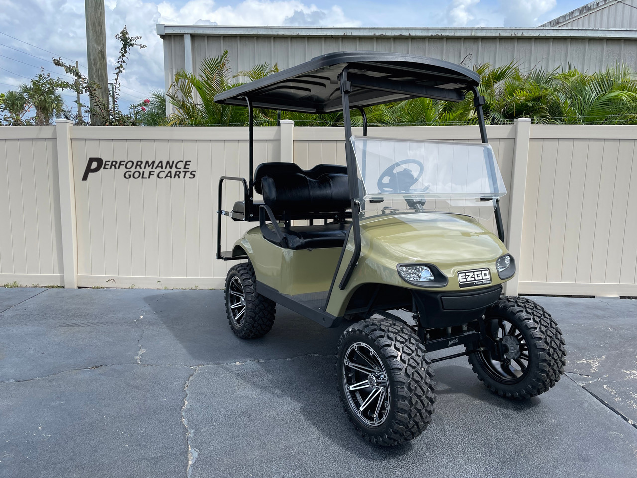 Custom Commando Green Gas EZGO TXT Custom Golf Cart - Performance Golf ...