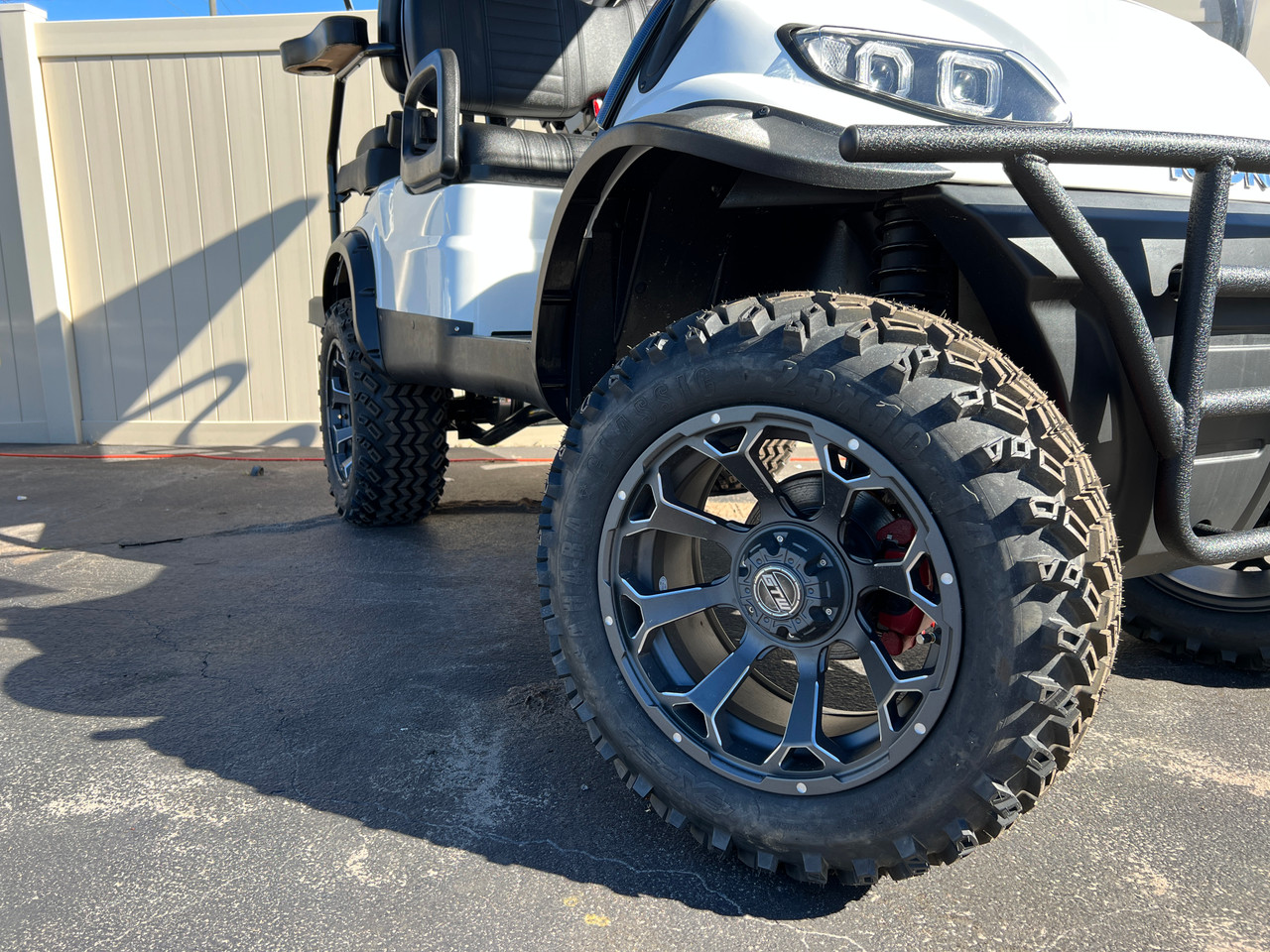 14” Spyder Wheels - Matte Gray - Performance Golf Carts