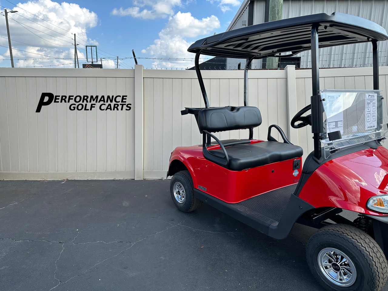 EZGO RXV 2 Passenger Red Golf Cart - Performance Golf Carts