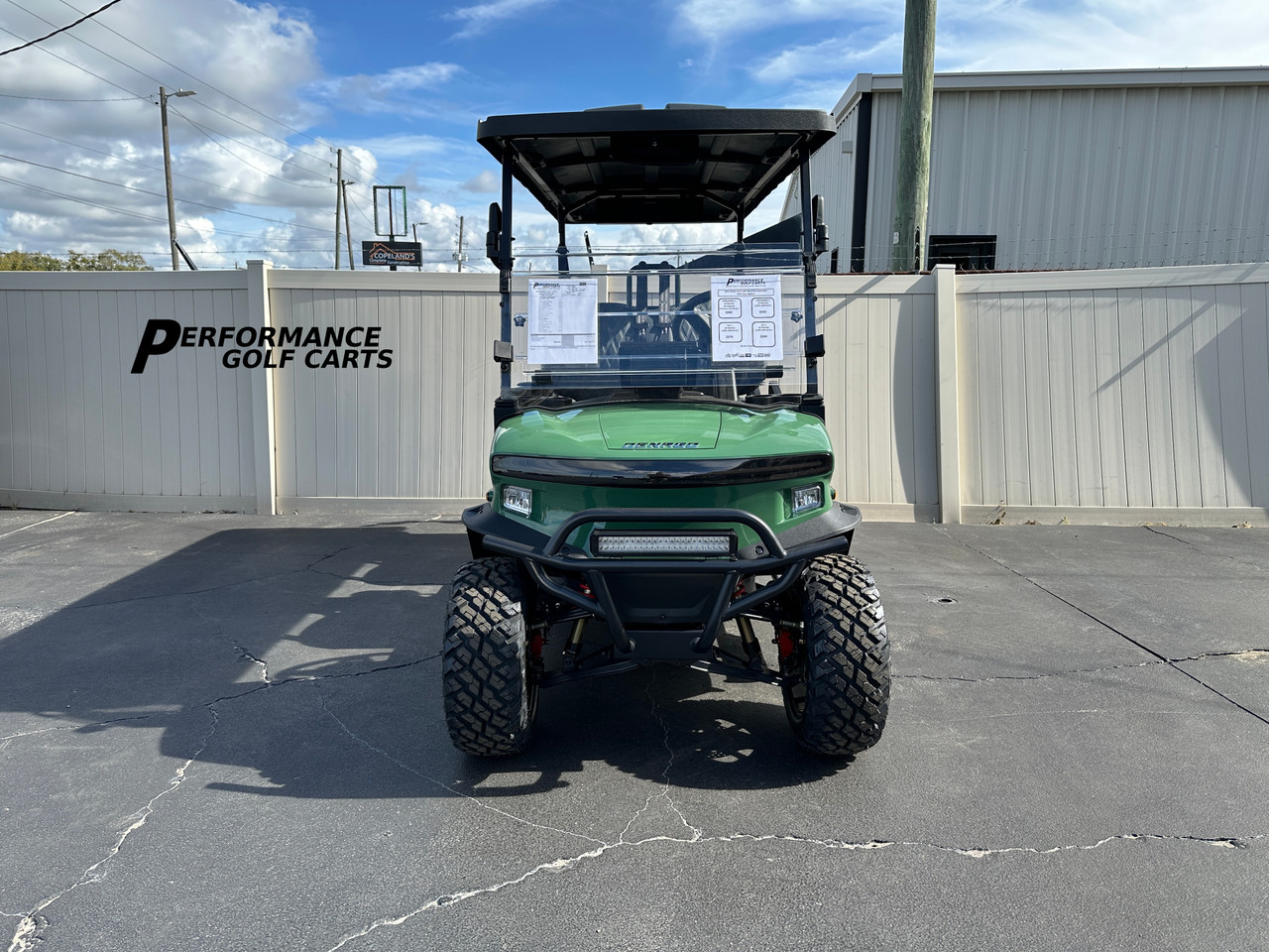 Denago EV Rover XL 6 l 6 Passenger Verdant Green Lifted Golf Cart ...
