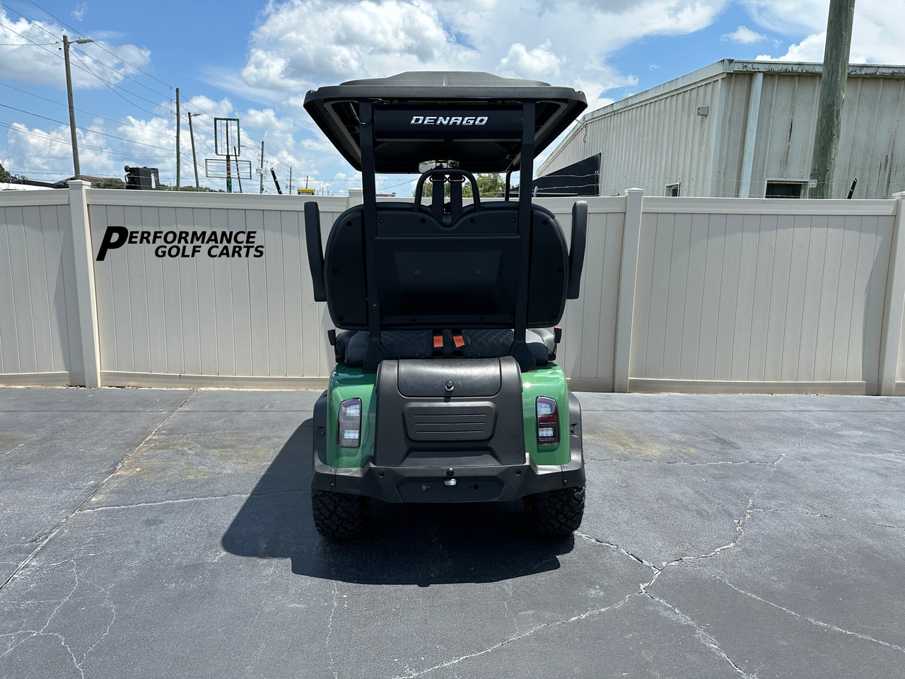 Denago EV Rover XL 4 Passenger Verdant (Green) Lifted Golf Cart ...