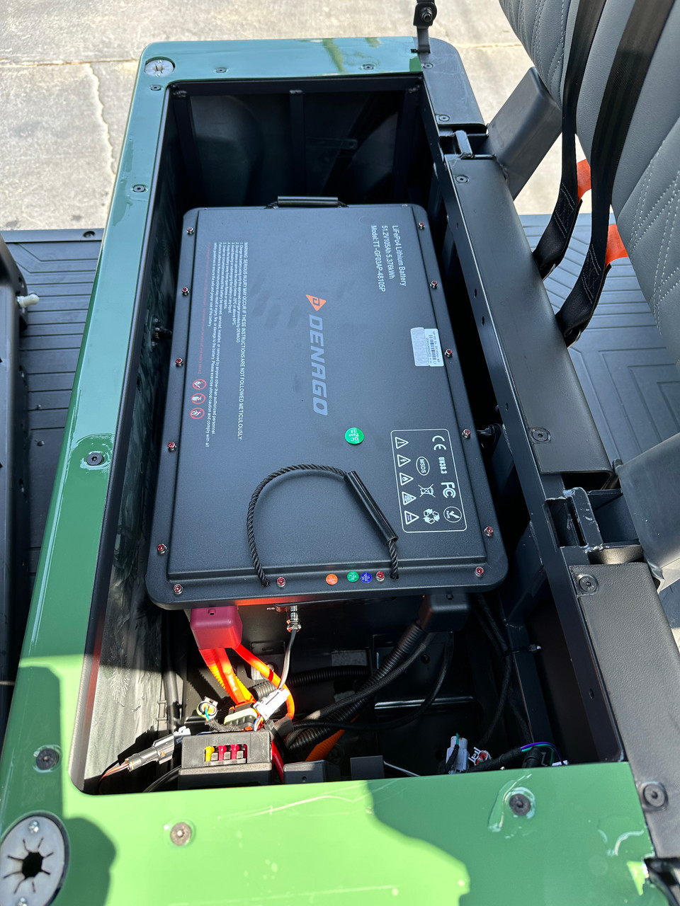 Denago EV Rover XL 4 Passenger Verdant (Green) Lifted Golf Cart ...