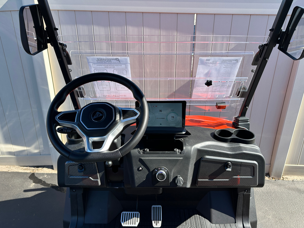 Denago EV Rover XXL 6 Passenger Lava Lifted Golf Cart - Performance ...