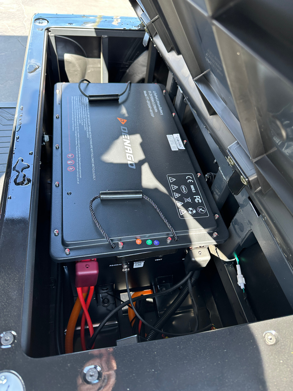 Denago EV Rover XXL 6 Passenger Black Lifted Golf Cart - Performance ...