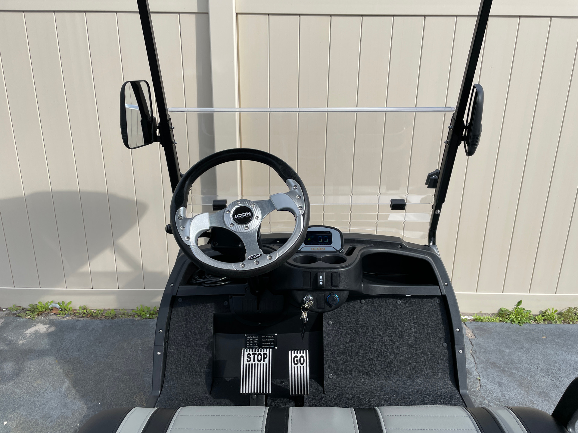 ICON i40 4 Passenger Caribbean Blue Golf Cart from Performance Plus Carts