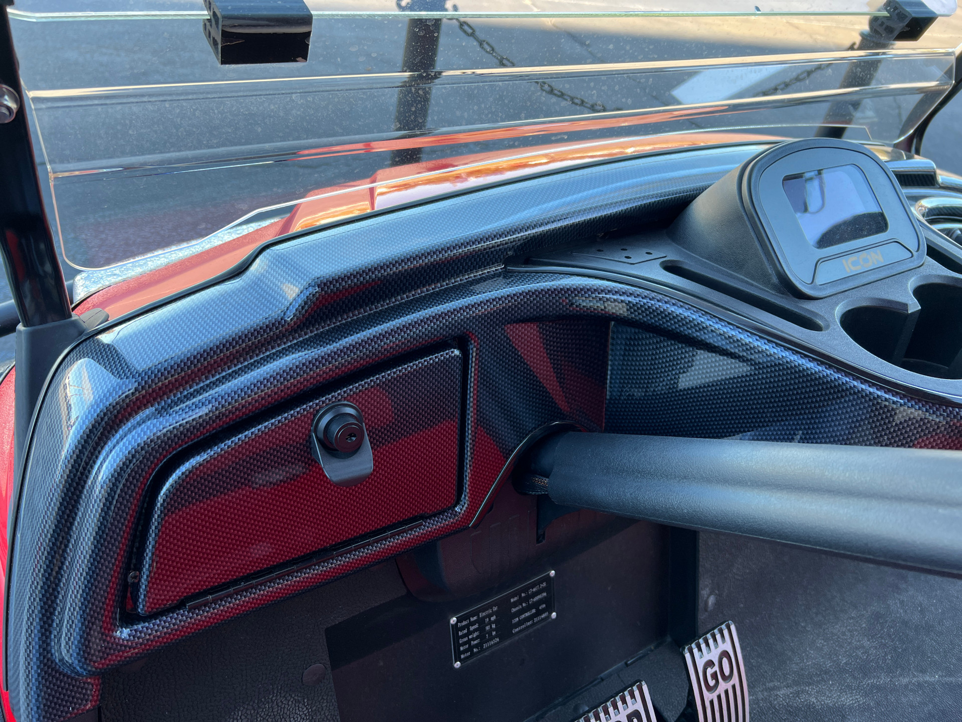 2023 ICON Carbon Fiber Dash - Performance Golf Carts
