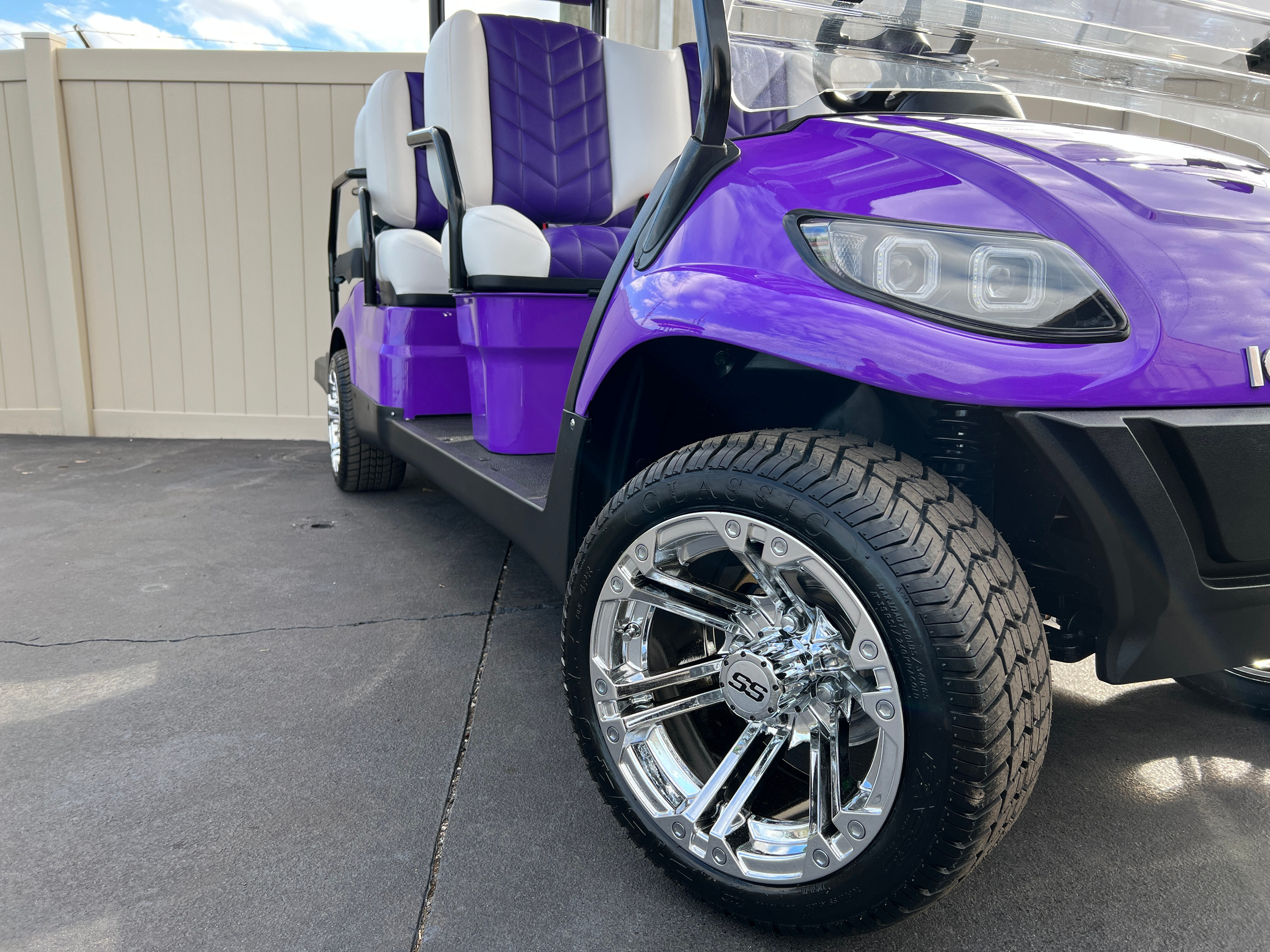 12" Chrome Specter Wheels - Performance Golf Carts