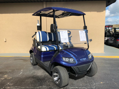 ICON i20 2 Passenger Indigo Blue Golf Cart from Performance Plus Carts