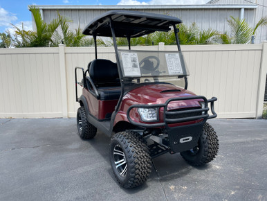 Lexus Burgundy Club Car Precedent Custom Lifted Golf Cart - Performance ...