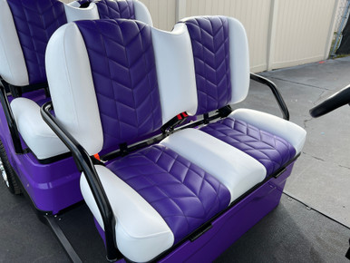 ICON i60 Custom Bolster White & Purple w/ Velocity Stitching ...