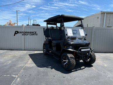 Denago EV Rover XL 4 Passenger Black Lifted Golf Cart - Performance ...