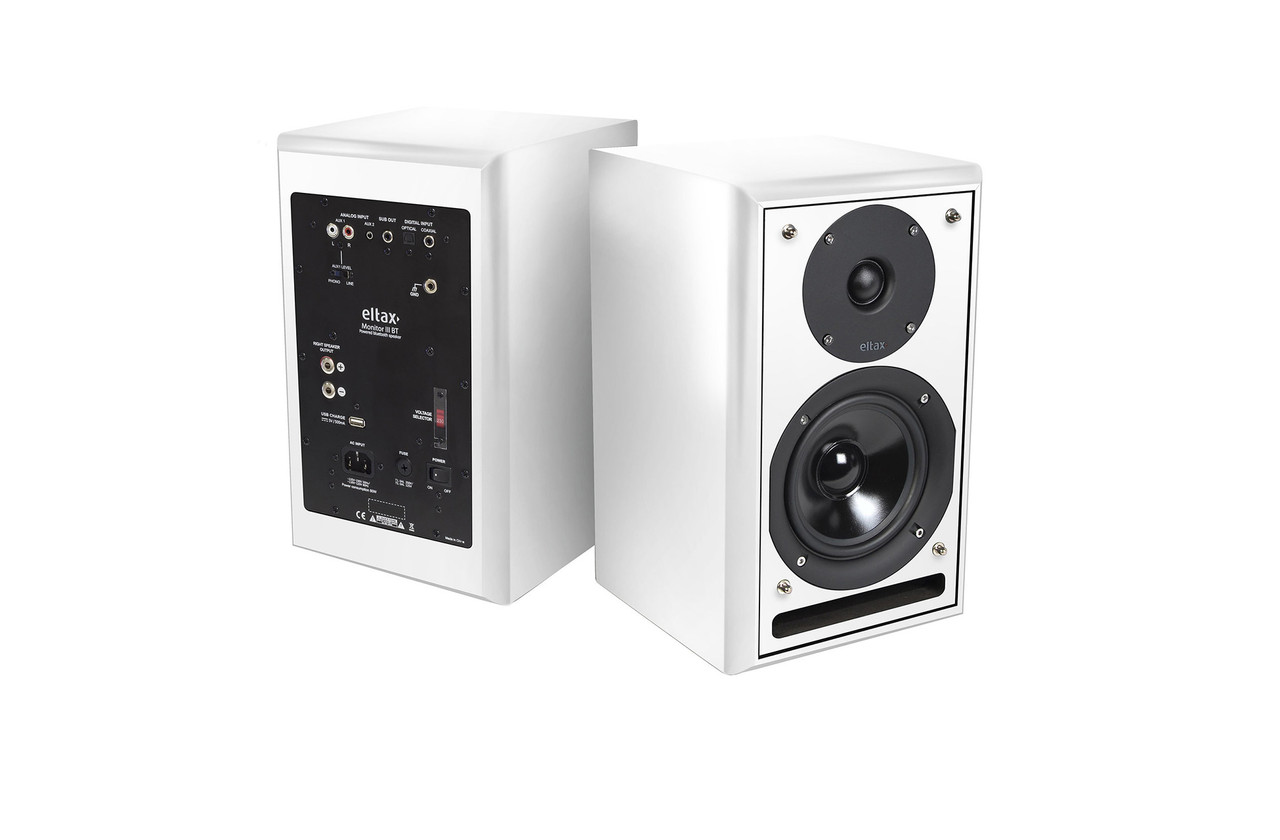 Eltax Monitor III BT (White) | Bluetooth Active Speakers Per Pair ...