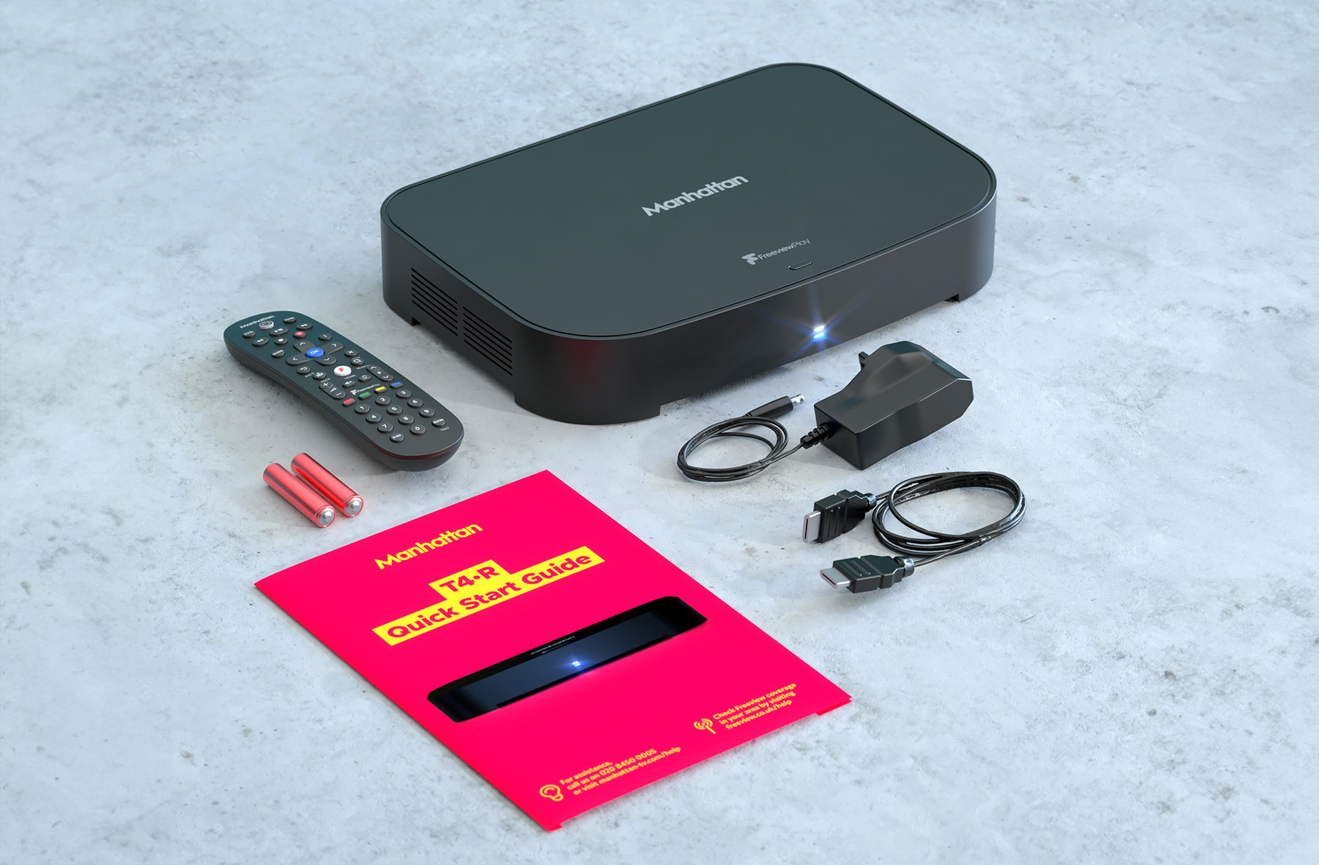 Manhattan T4R 500GB | Freeview Play 4K TV Recorder | Richer Sounds