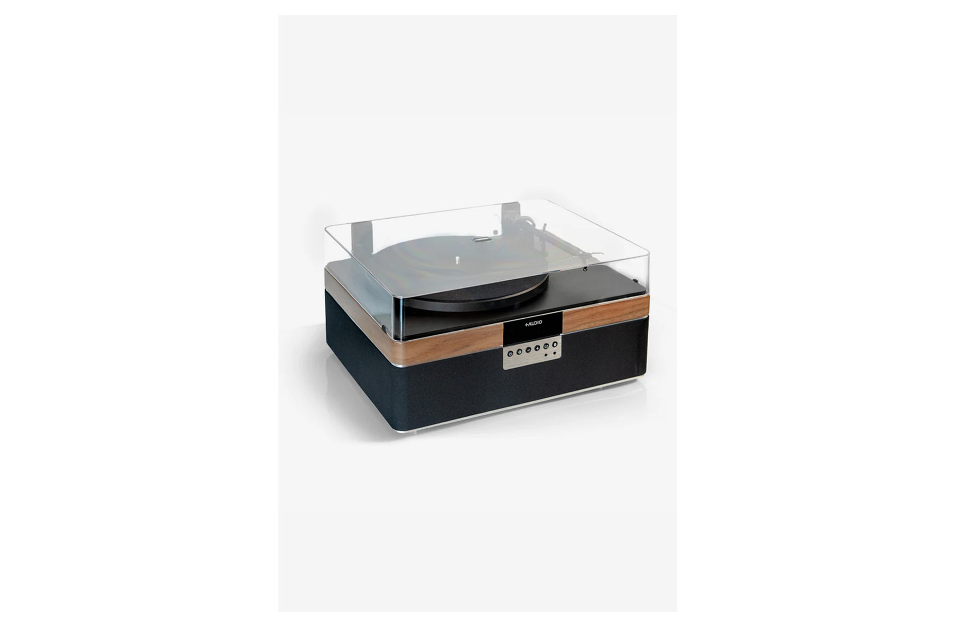 Plus Audio Record Player (Walnut) | Turntable System with Built-in ...