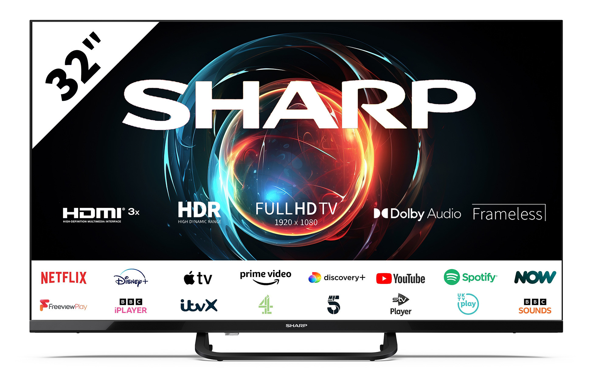 Sharp 2T-C32FH8KL2AB | 32 inch Full HD TV | Richer Sounds