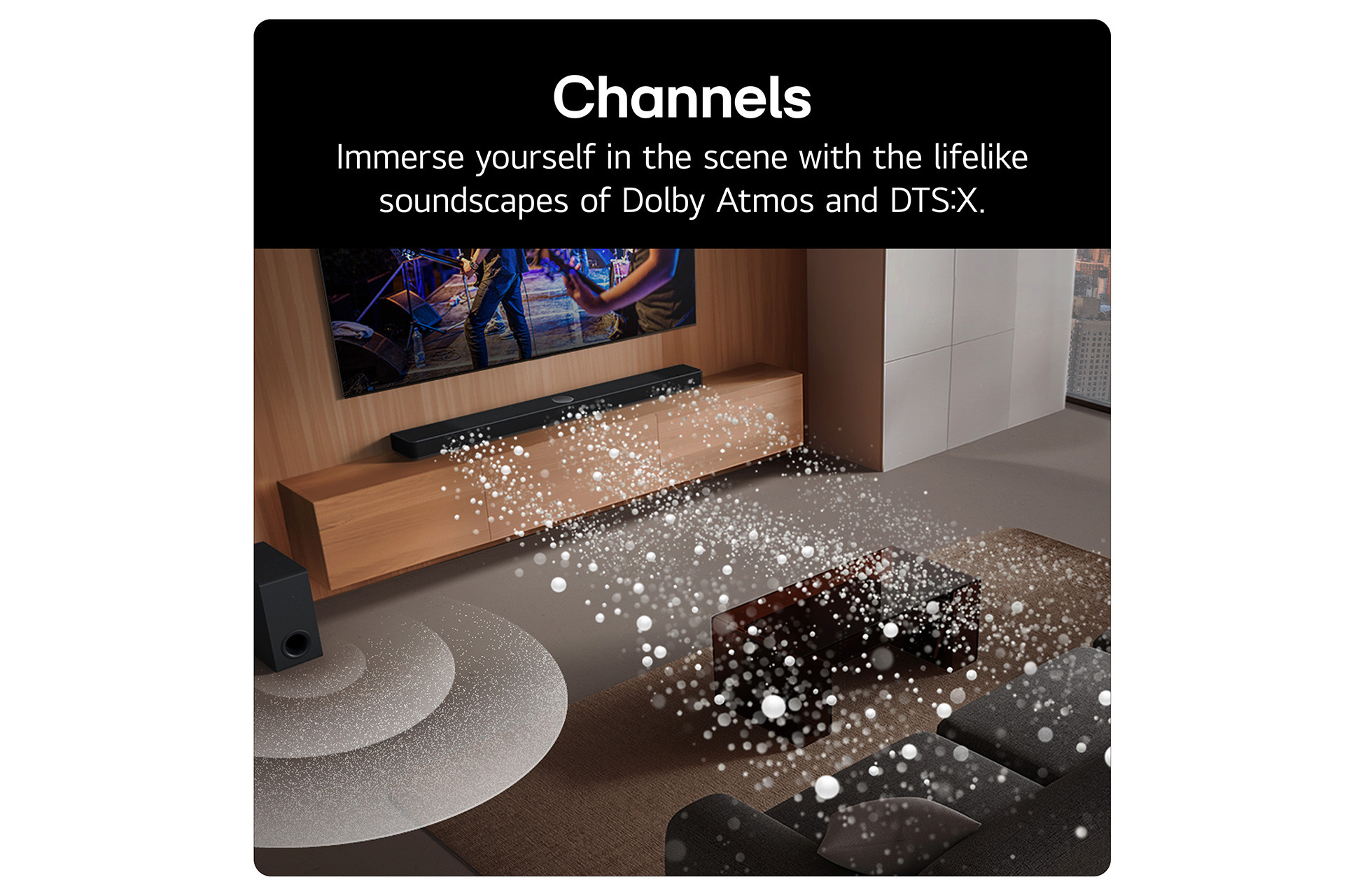 LG USG10TY | Flush Mount 3.1 ch High Res Audio Dolby Atmos Soundbar ...
