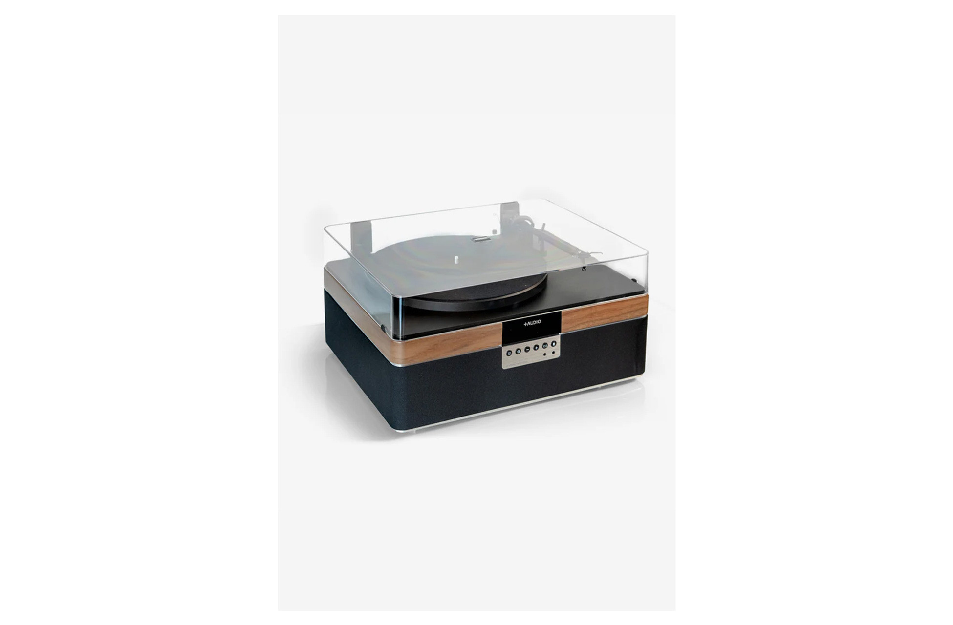 Plus Audio Record Player (Walnut) | Turntable System with Built-in ...
