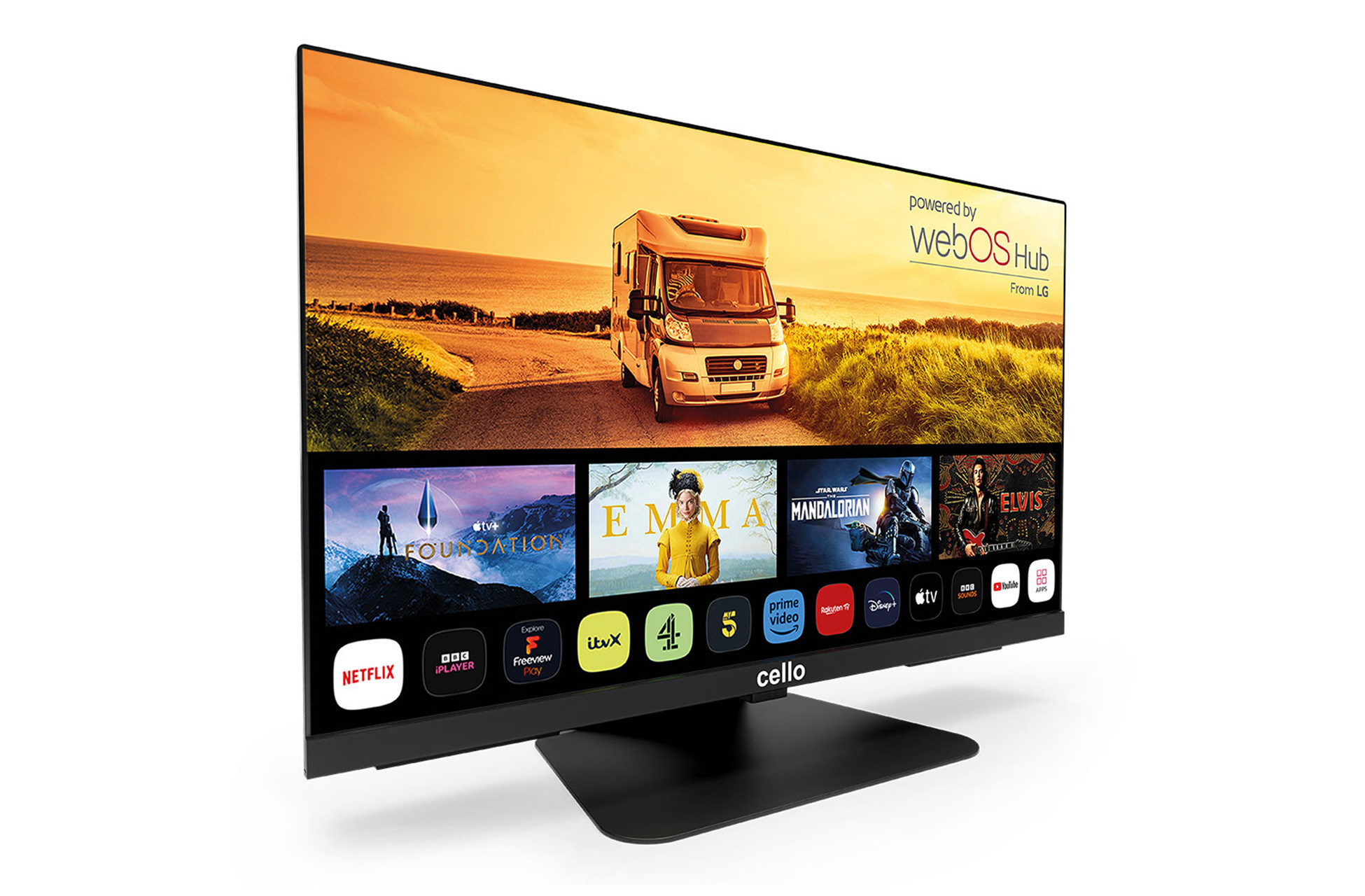 Cello C2224WS TRAV | 22 inch Full HD Smart LED 12 Volt Traveller TV ...
