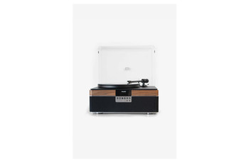 Plus Audio Record Player (Walnut) | Turntable System with Built-in ...