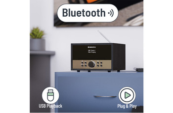 Oakcastle DAB400 (Black) | CD/Bluetooth/DAB+/FM Radio System | Richer ...