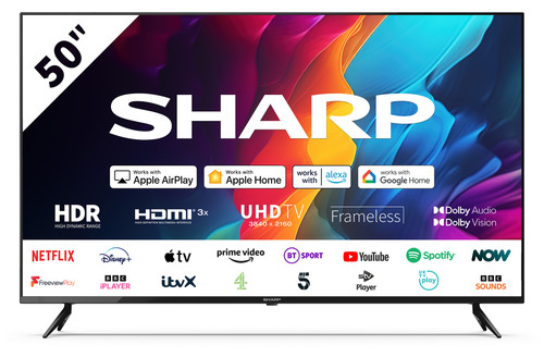 Sharp 50FJ2K | 50 inch 4K Ultra HD HDR Smart LED TV | Richer Sounds