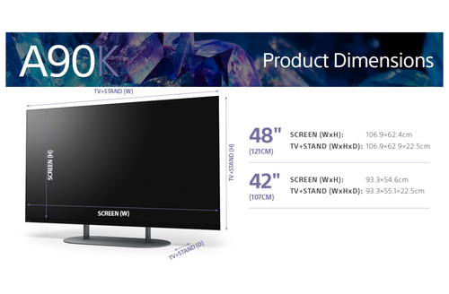 Sony BRAVIA XR42A90KU | 42 inch OLED 4K Ultra HD HDR Google TV Freeview ...