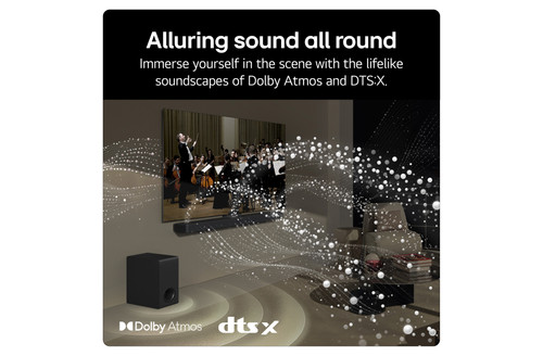 LG USG10TY | Flush Mount 3.1 ch High Res Audio Dolby Atmos Soundbar ...