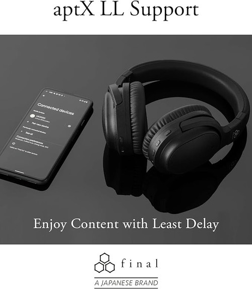 Final Audio Design UX3000 (Black) | Over Ear Wireless Bluetooth Noise ...