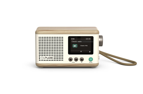 Pure Classic Mini (White/Oak) | Portable Bluetooth/DAB+/FM Radio ...