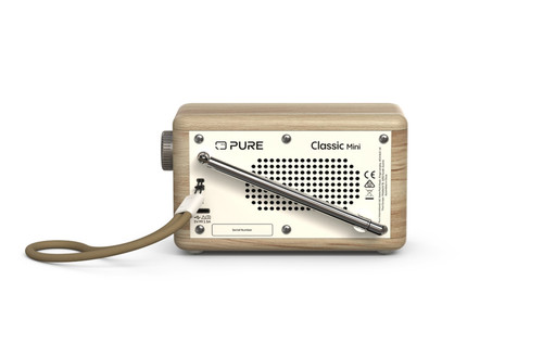 Pure Classic Mini (White/Oak) | Portable Bluetooth/DAB+/FM Radio ...