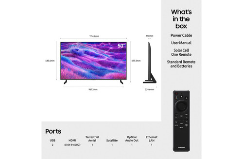 Samsung QE50QN80F | 50 inch Samsung Neo QLED Mini LED 4K Ultra HD HDR ...