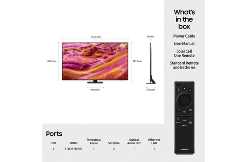 Samsung QE65QN90F | 65 inch Samsung Neo QLED Mini LED 4K Ultra HD HDR ...