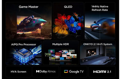 TCL 85P8K-UK | 85 inch QLED 4K Ultra HD HDR Smart TV | Richer Sounds