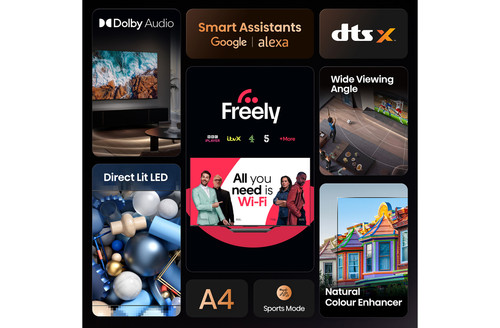 Hisense 32A4QTUK | 32 inch HD Ready HDR Smart LED TV Freely | Richer Sounds