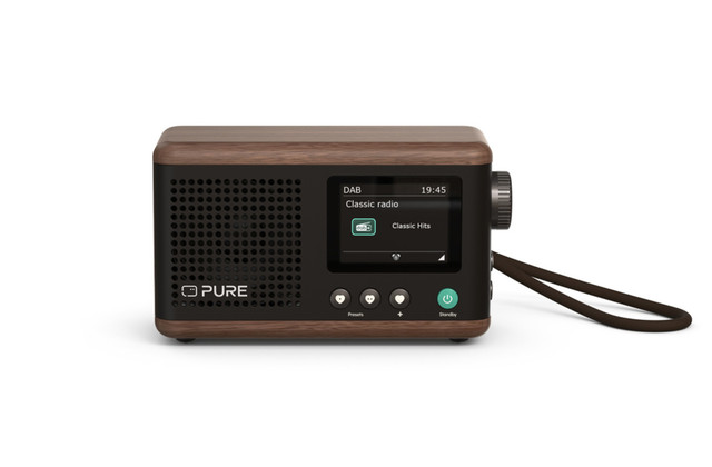 Pure Classic Mini (Black/Walnut) | Portable Bluetooth/DAB+/FM Radio ...