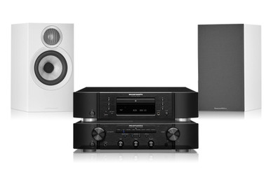 Marantz PM6007, CD6007 & Bowers & Wilkins 607 S3 (White) | Stereo ...
