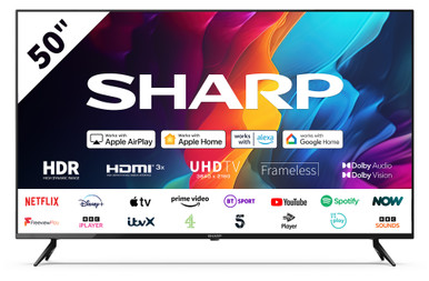 Sharp 50FJ2K | 50 inch 4K Ultra HD HDR Smart LED TV | Richer Sounds