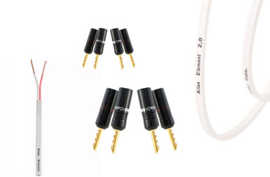 Atlas Element 2.0 Kit 5m (Black Screw Z-Plugs) | Speaker Cable and ...