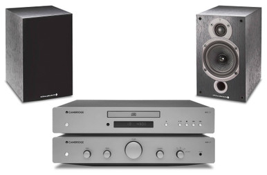 Cambridge Audio AXA25 & AXC25 (Grey) with Wharfedale Diamond 9.0 (Black ...