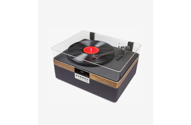Plus Audio Record Player SE (Walnut) | Turntable System with Built-in ...
