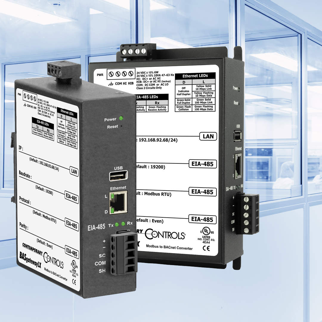 Modbus Gateway Integrates Cleanroom Application with BMS - Contemporary ...