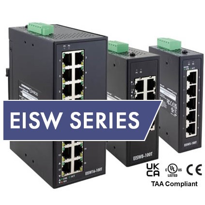 EISW Ethernet Switches are UL Listed for Industrial Control Equipment ...