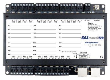 BAScontrol22D BACnet/IP Sedona Unitary Controller - Contemporary ...