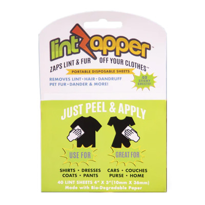 LintZapper Portable Lint Sheets 3 Pack