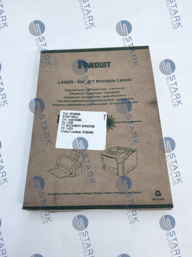Panduit N100X15OFJJ Laser/Ink Jet labels - Reg Labor