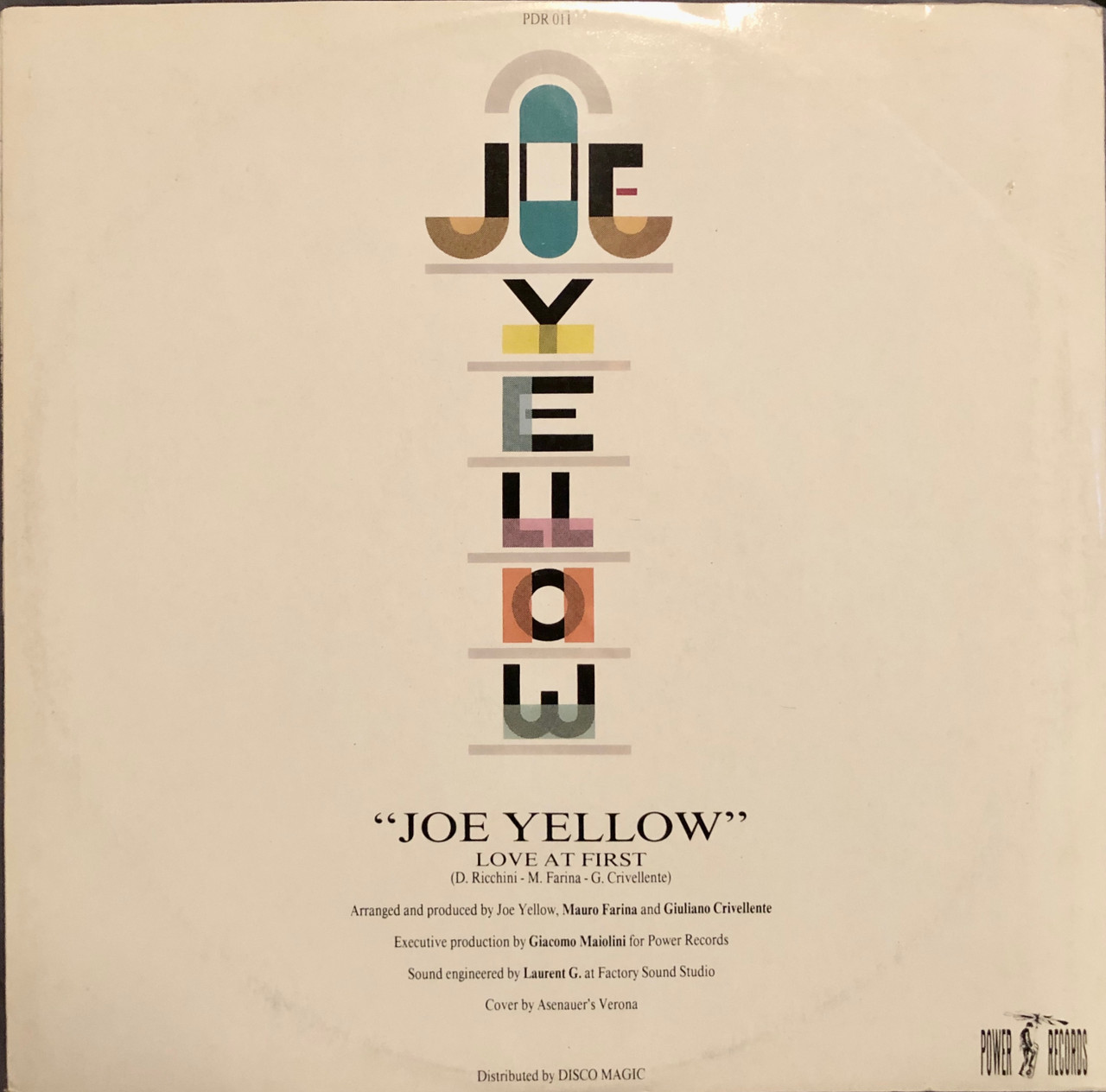 Joe Yellow "Love at First" 12" Single