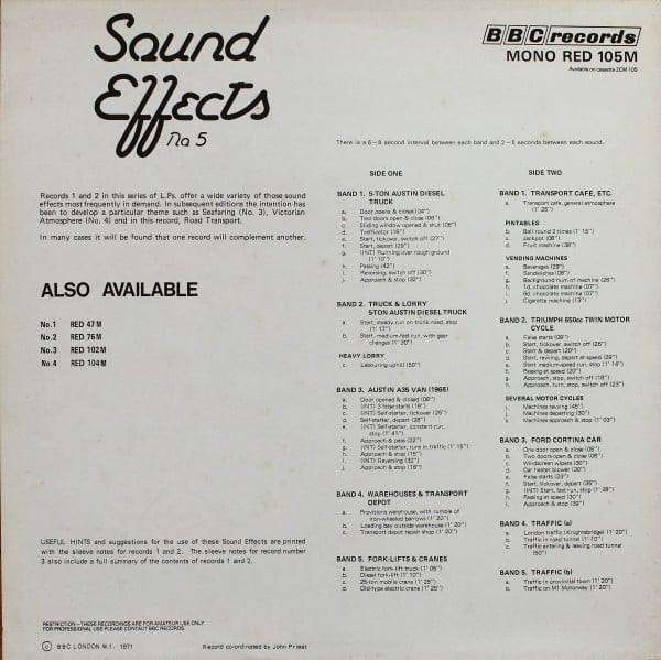 BBC Records "Sound Effects No. 5”