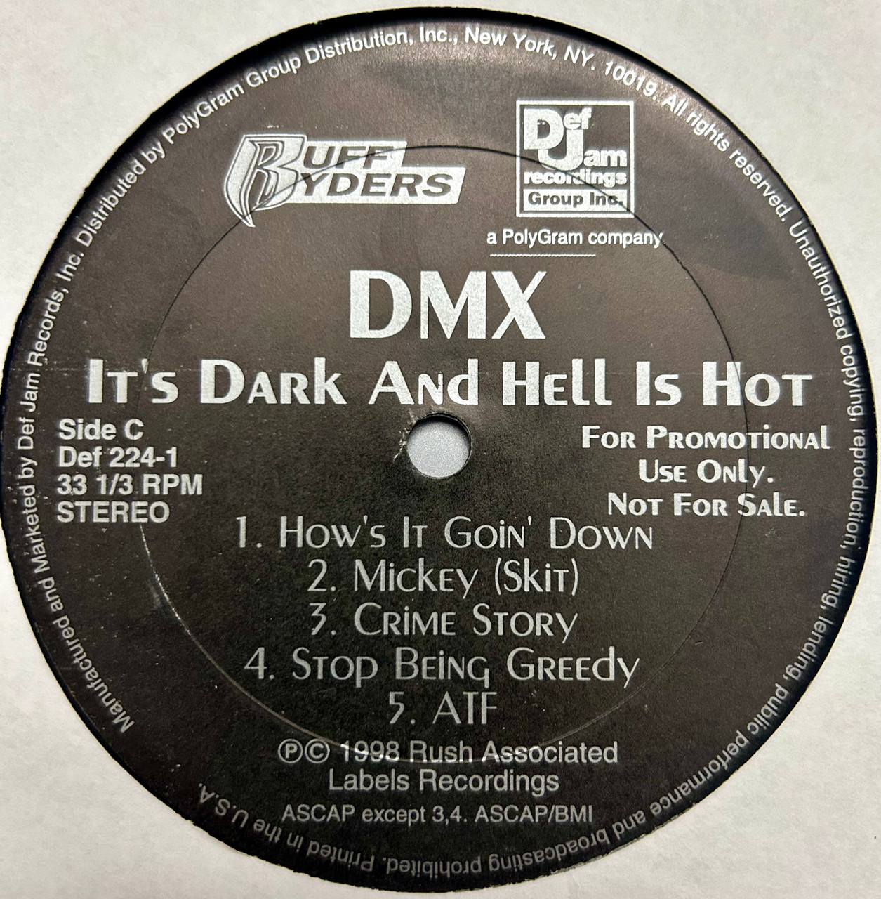 DMX "It's Dark And Hell Is Hot" 2 LP Set